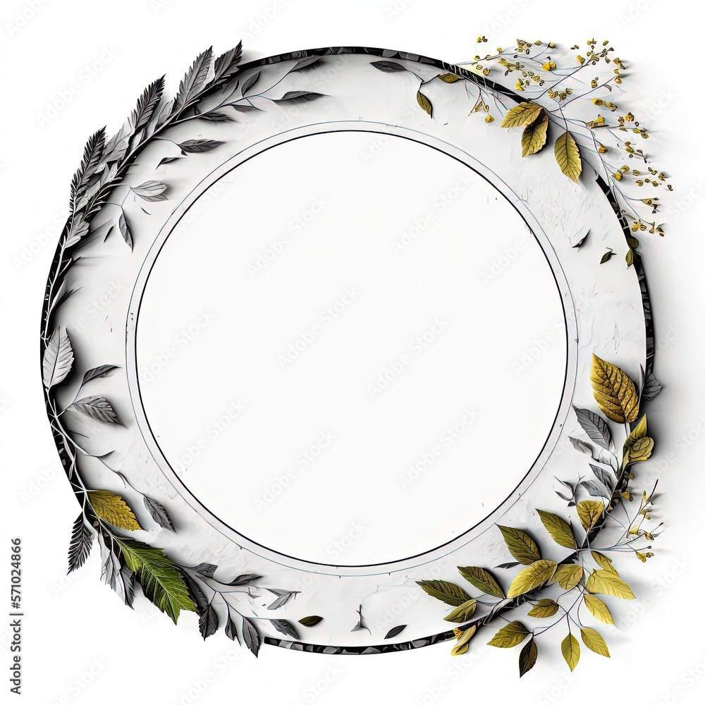 Circular Logo Frame Design. Background for circle logos. Detailed ...