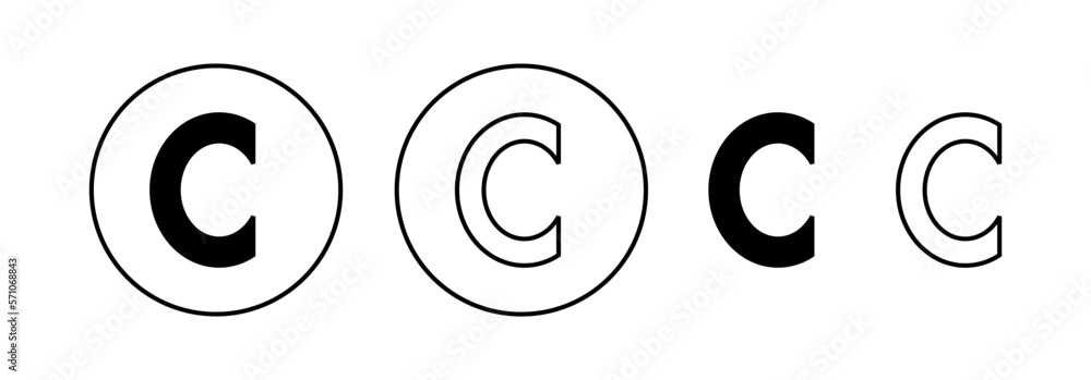 Copyright icon vector for web and mobile app. copyright sign and symbol ...