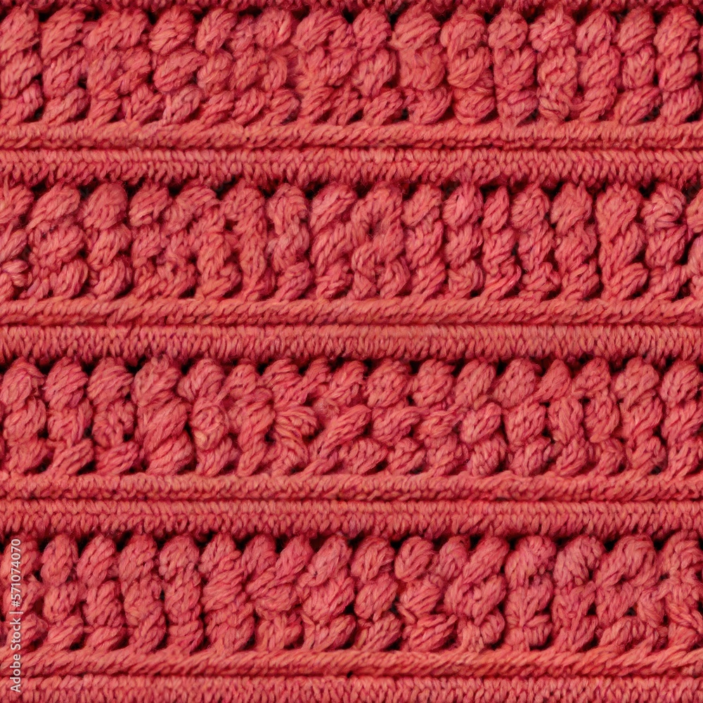 crochet pattern seamless texture for 3D, colored croche textura replicável GENERATIVE AI Stock ...