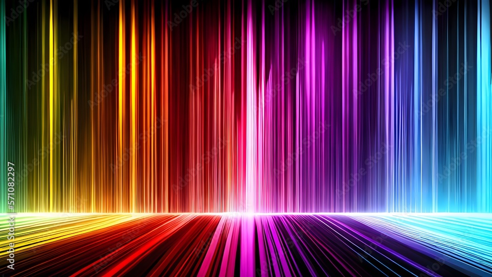 Abstract vertical line background with rainbow colorful spectrum ...