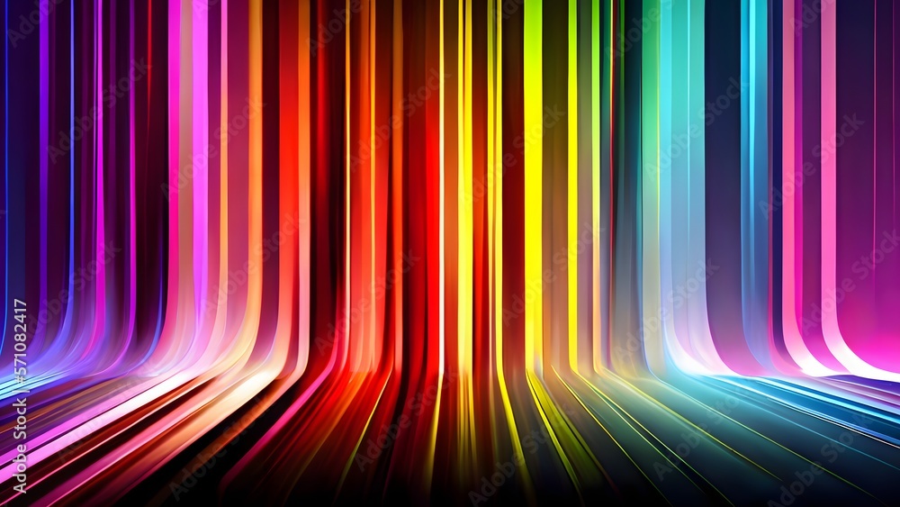 Abstract vertical line background with rainbow colorful spectrum ...