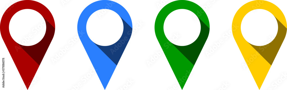 Location Pointer Pin or You Are Here Marker Hotspot Symbol Sign Icon ...