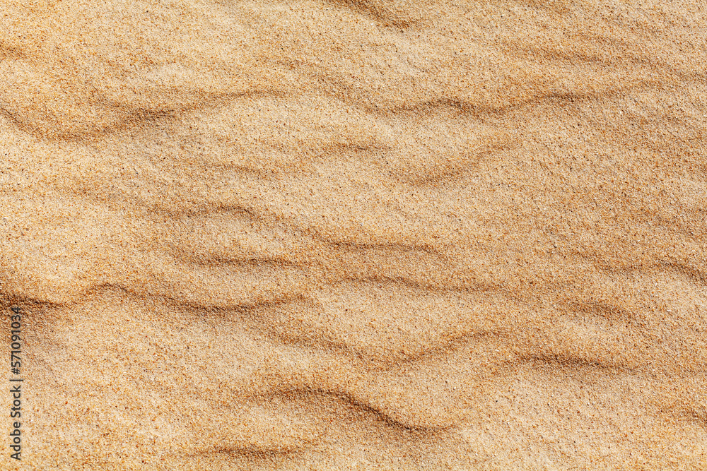 Wavy yellow sand texture closeup background, sandy waves pattern ...