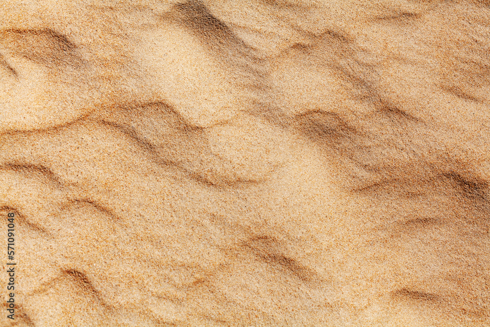 Wavy yellow sand texture closeup background, sandy waves pattern ...