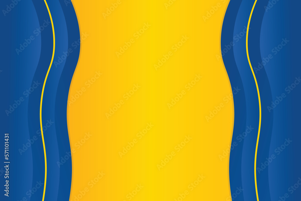 Gradient abstract blue and yellow Vector background Design Stock Vector ...