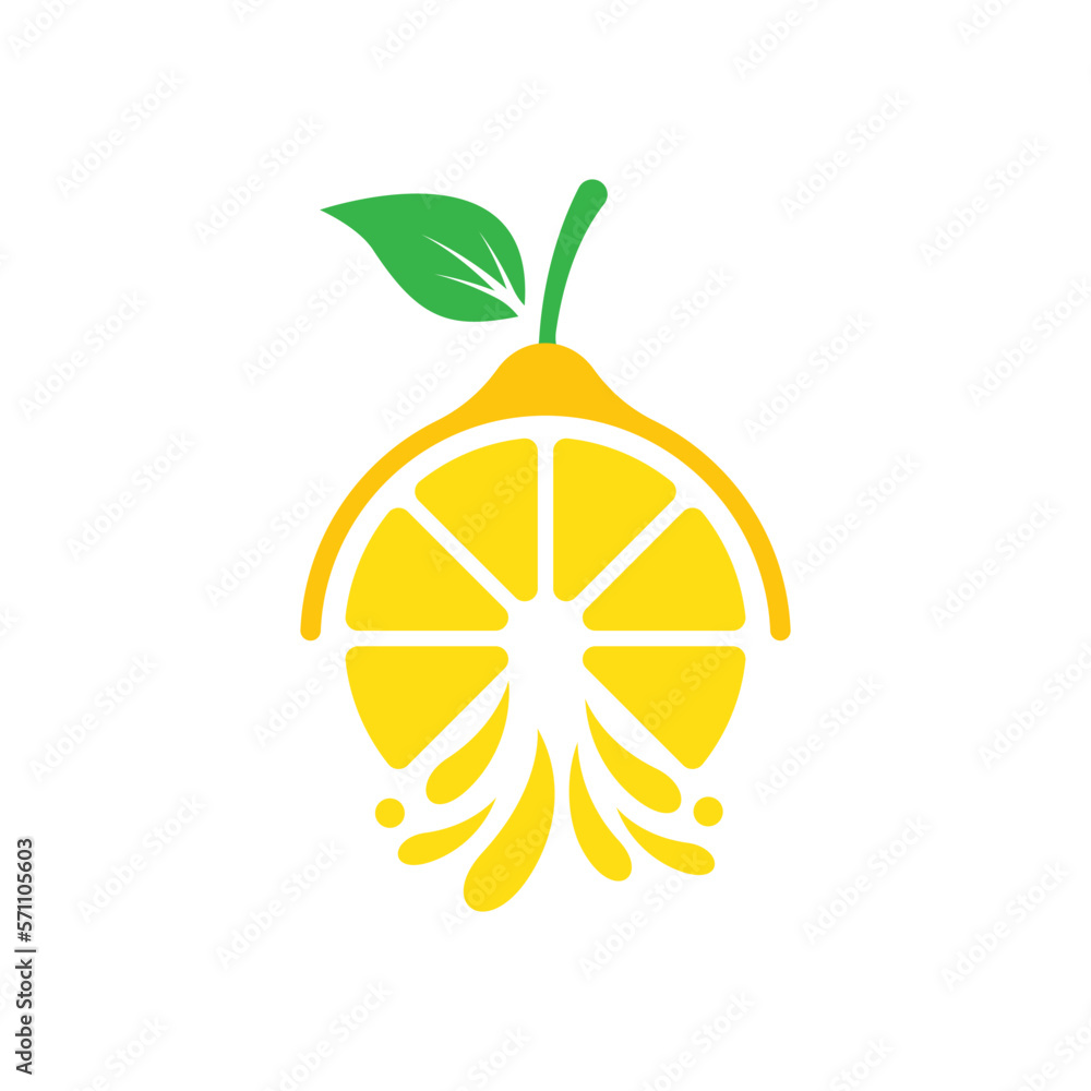 Lemon logo images illustration Stock Vector | Adobe Stock
