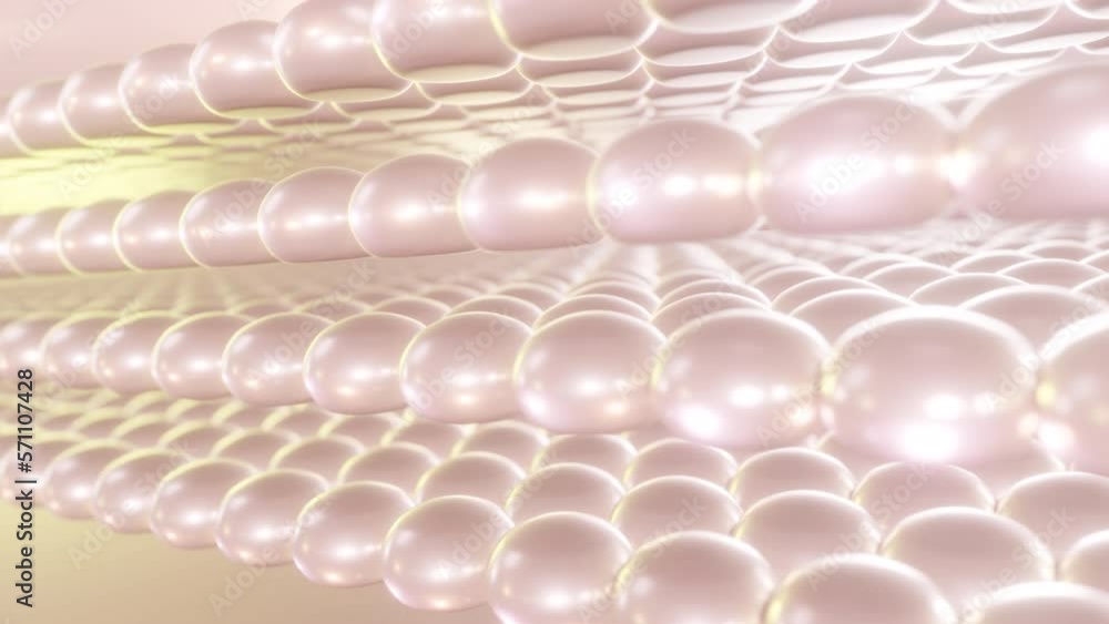 3D animation skin layer reduces saggy skin cells. Dark complexion ...