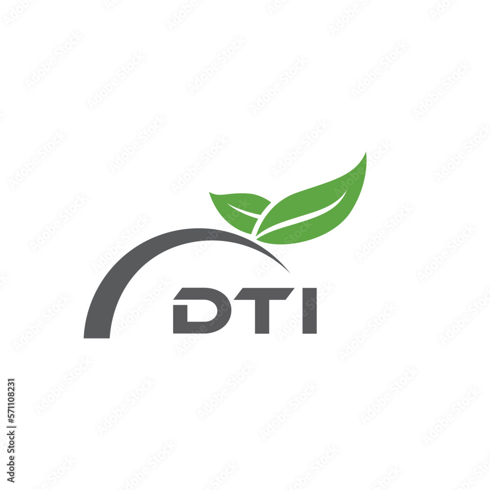 DTI letter nature logo design on white background. DTI creative ... DTI letter nature logo design on white background. DTI creative ...