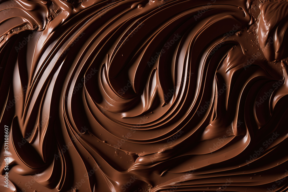 delicious close up angle of chocolate splash, for 3d texture and food ...