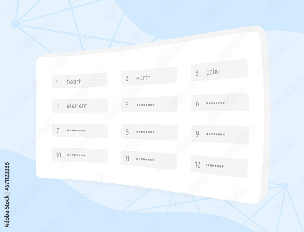 Strong Recovery phrase or seed phrase with few words for access ...