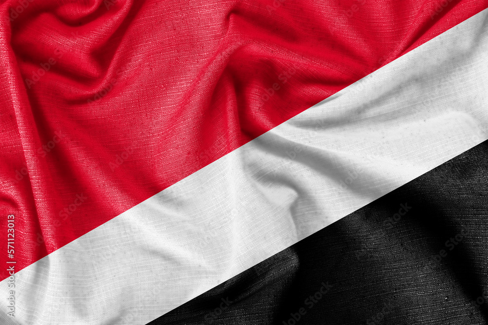 Sealand country flag background realistic silk fabric Stock ...