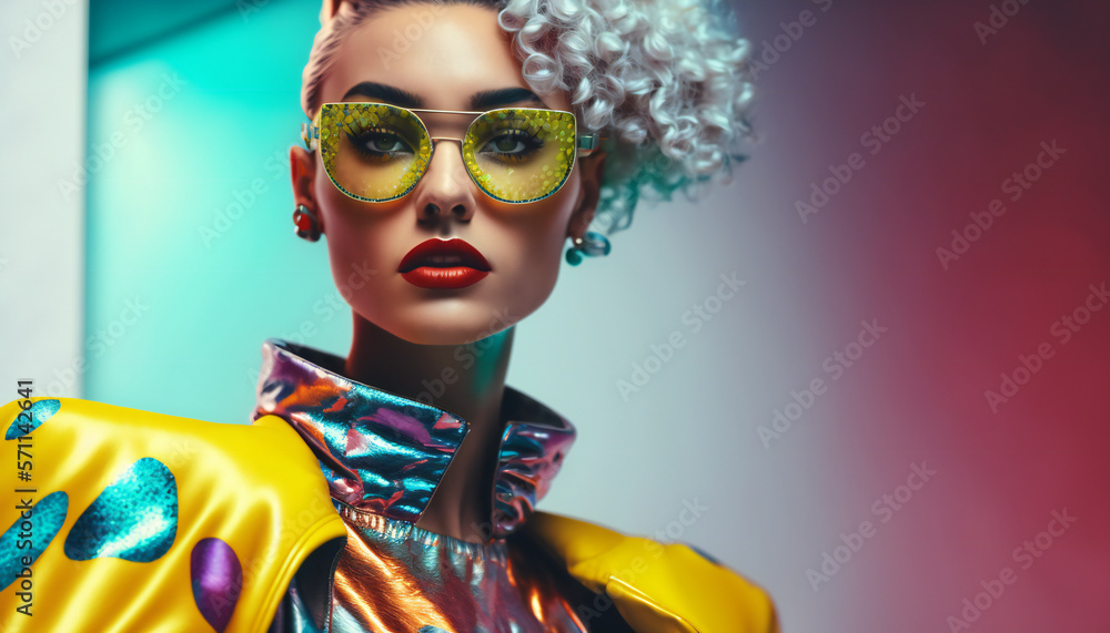 fashion woman colorful, the bold eclectic fashion styles of the Y2K era ...