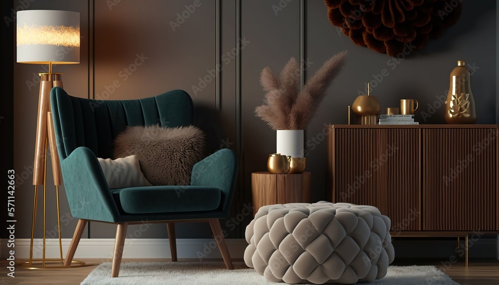 4K resolution or higher, Stylish composition of elegant dining room ...