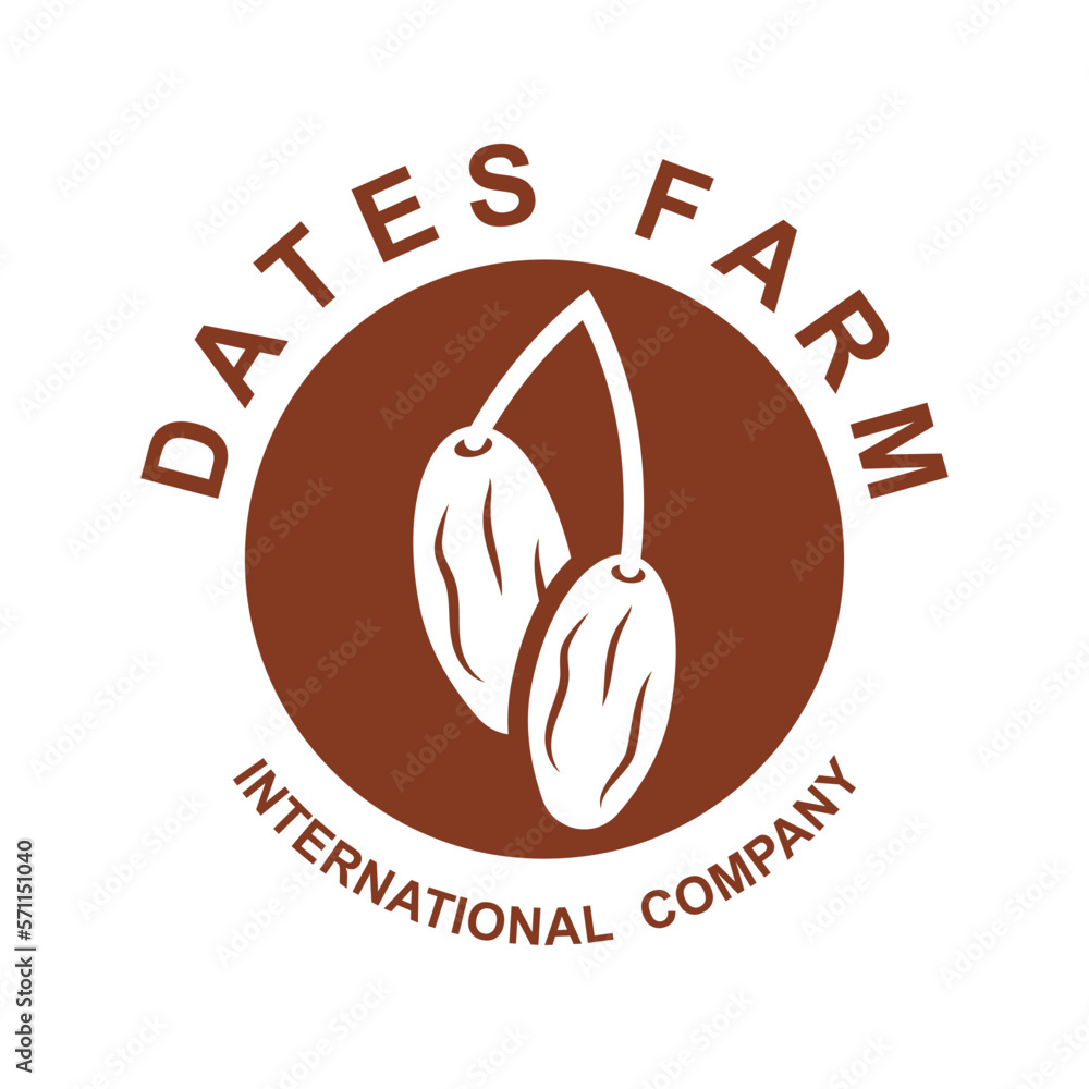 Dates logo food graphic design element template for muslim holidays ...