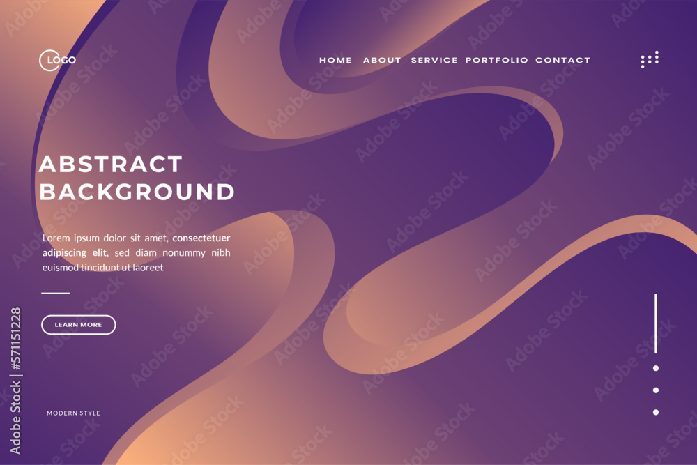 Orange Blue abstract wave background, this offers a unique and eye ...