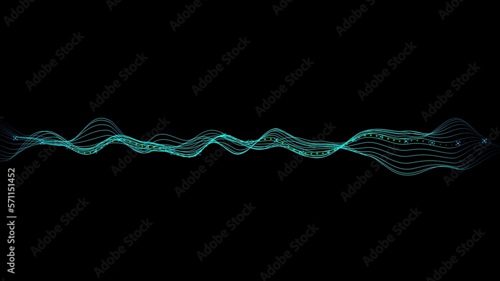 Futuristic sound wave diagram technology background, music technology ...