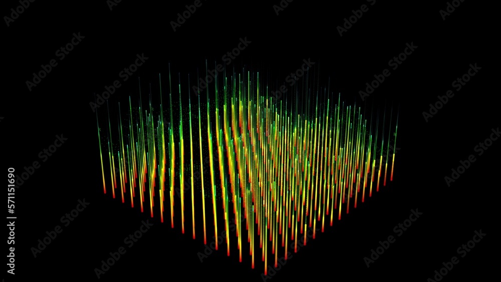 Futuristic sound wave diagram technology background, music technology ...