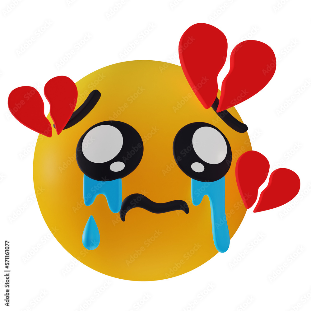 The Weight of Sadness: A 3D Model of Heavy Emotions Stock Illustration ...