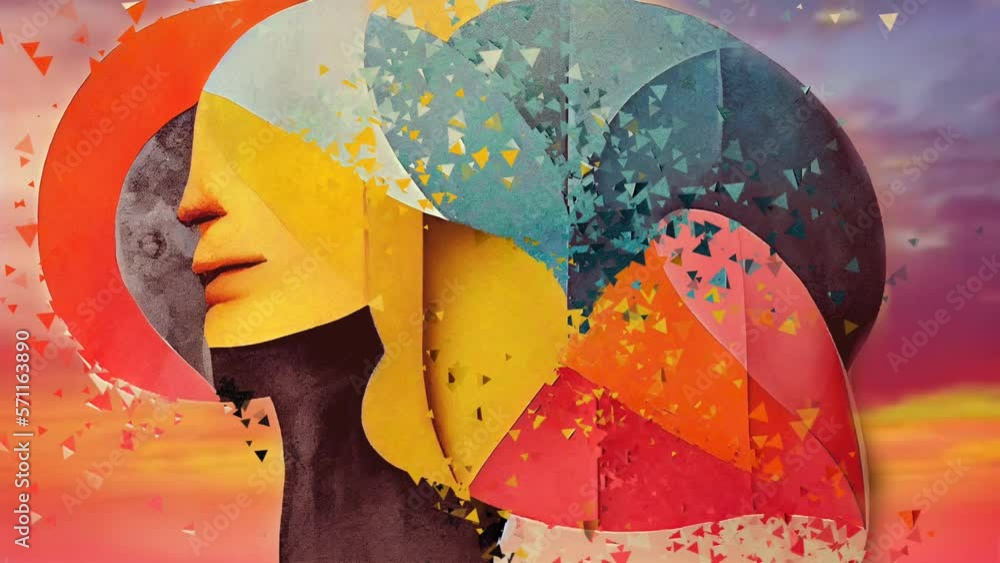 Mental States collage aesthetic timelapse animation, concept video of ...