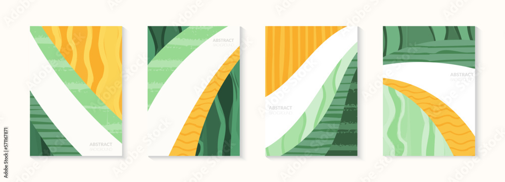 Abstract agriculture field landscape vector illustration. Agro farm ...