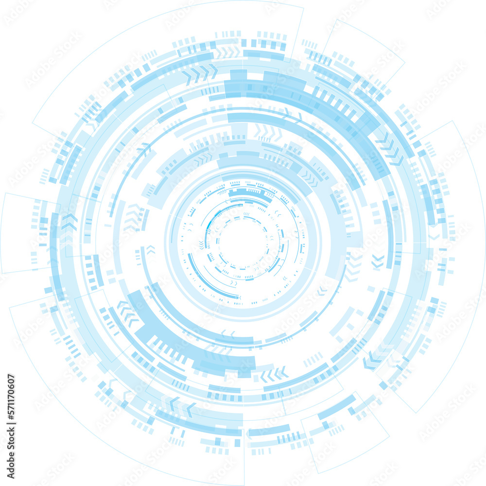 Abstract blue computer technology background with circuit board and ...