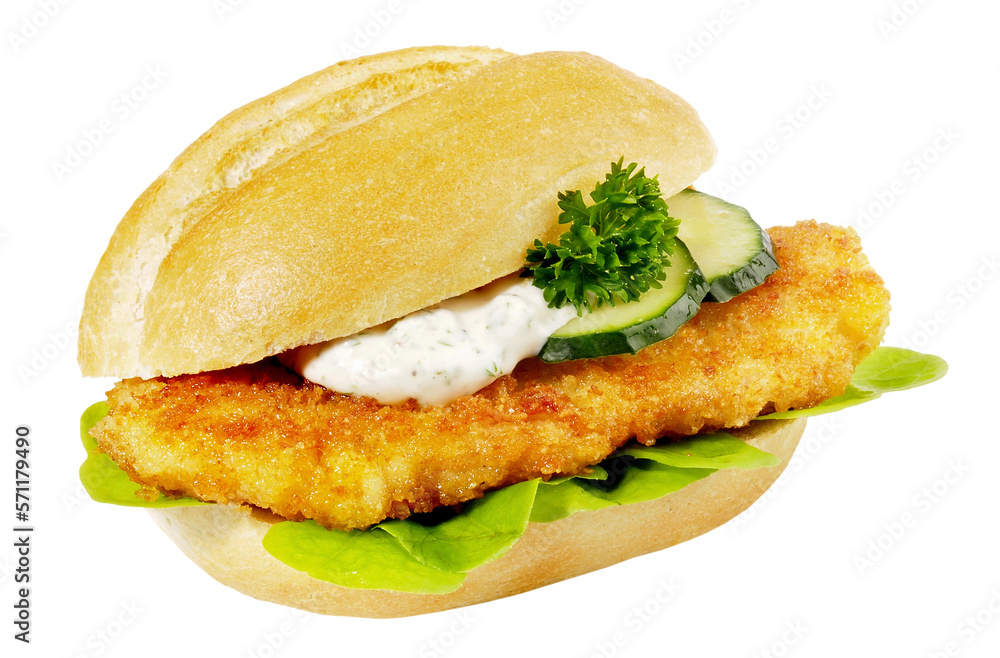 Schnitzelbrötchen PNG - Transparent Background Stock Photo | Adobe Stock