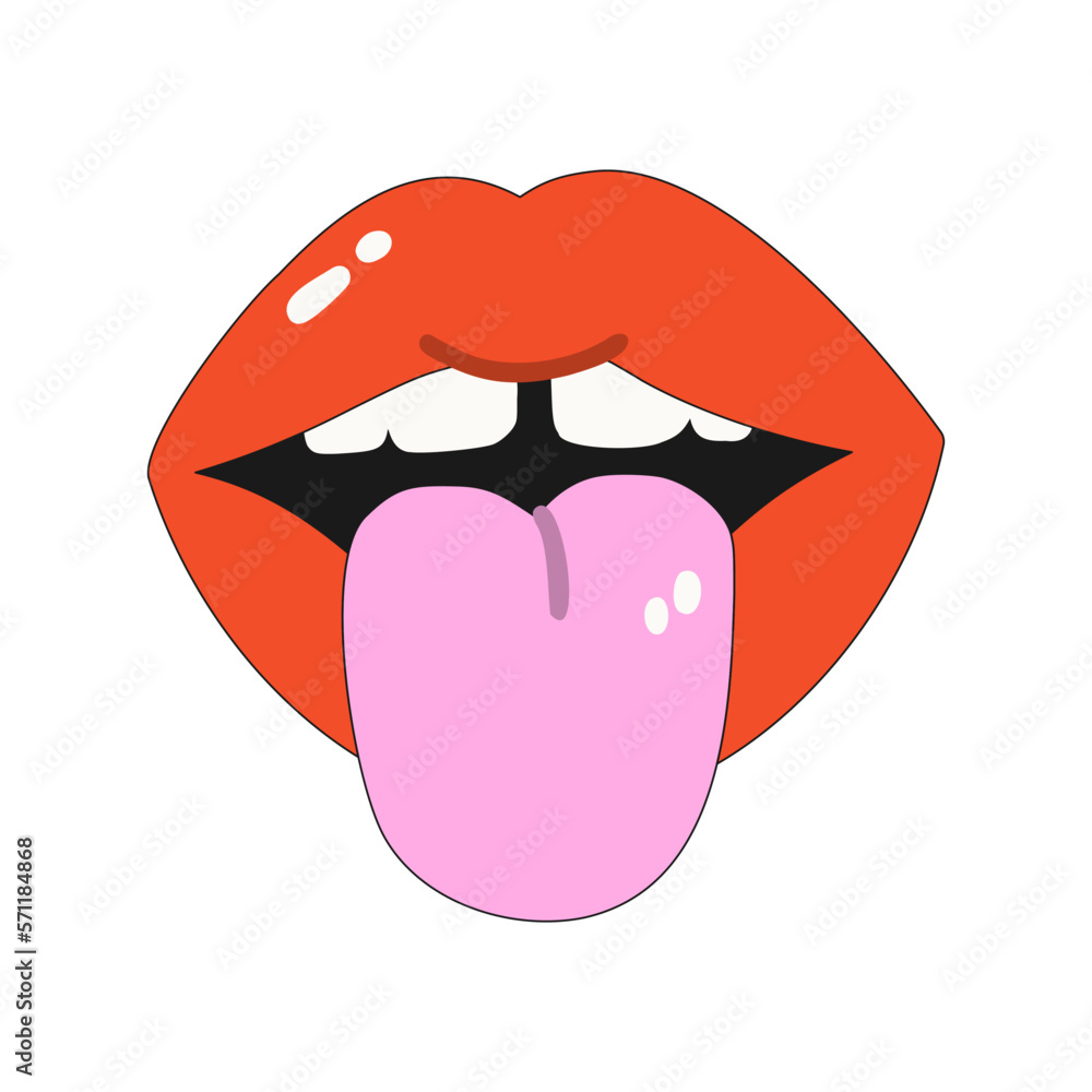 Cartoon Tongue Clipart