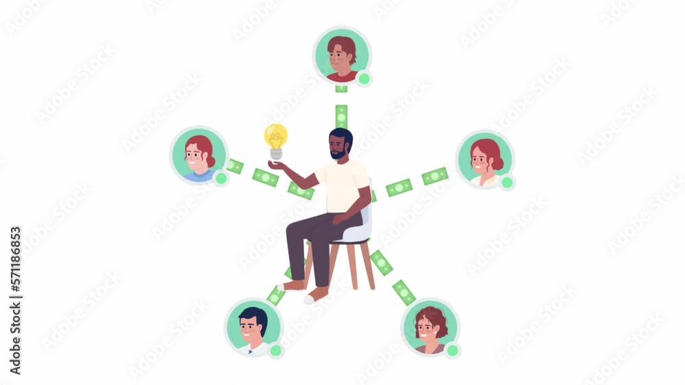 Animated crowdfunding platform. International investors and startup ...