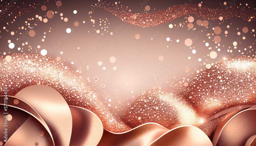 Magical shimmer rose gold background/ wallpaper/ backdrop Stock ...