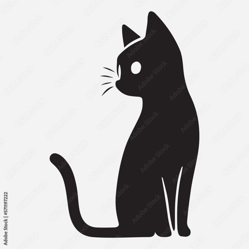 Cat. Business icon for the company. Logo for pet shop, veterinary ...