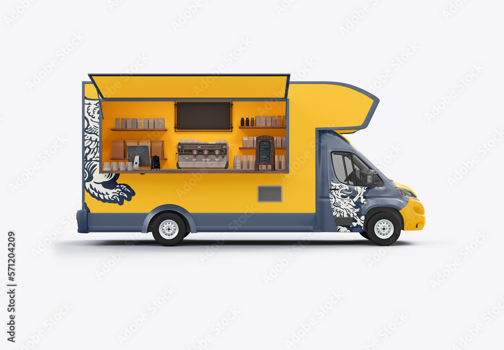 Food Trailer Mockup Stock Template | Adobe Stock