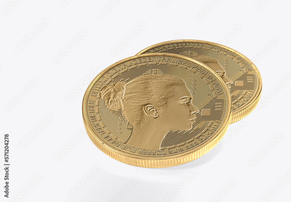 Custom Gold Coin Mockup Stock Template | Adobe Stock