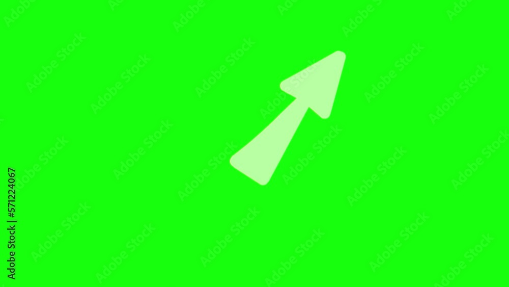 Animated cursor with multiple colours on green screen background. vídeo ...