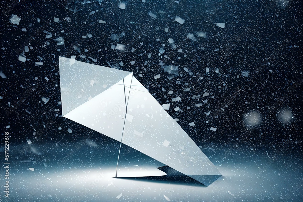 Snowflakes falling down on transparent background, heavy snow flakes ...