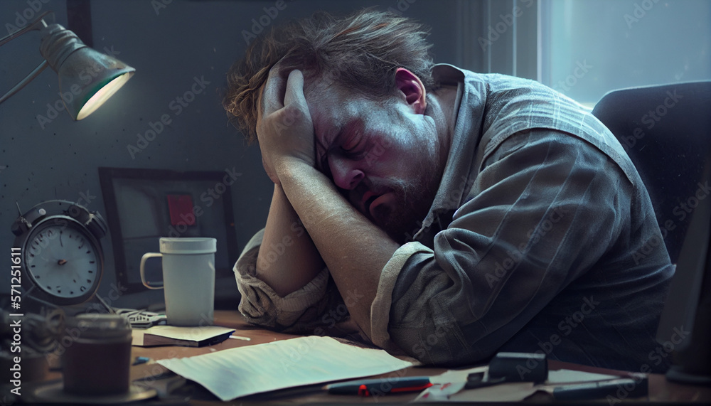 Exhausted Person