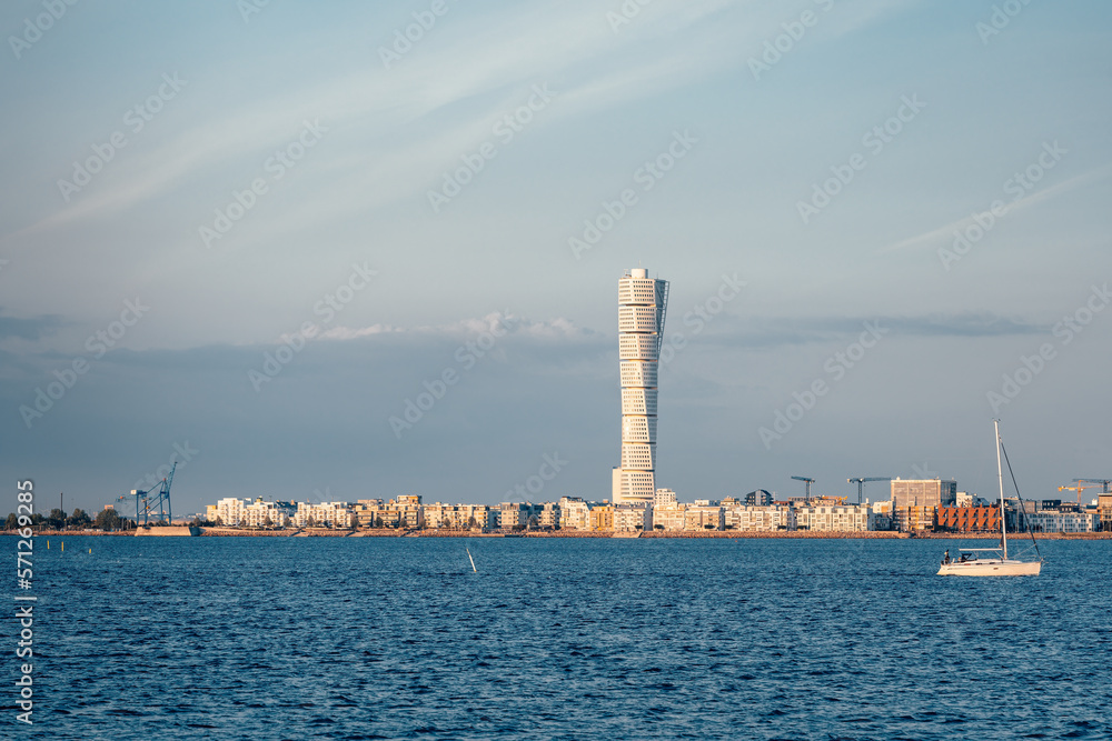 Malmo, Sweden - Aug 26, 2021: Turning Torso skyscraper is the tallest ...