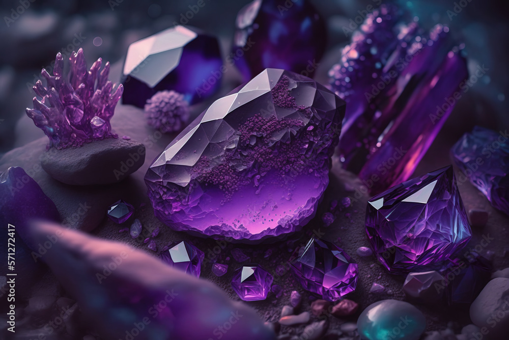 Purple Crystal Wallpaper