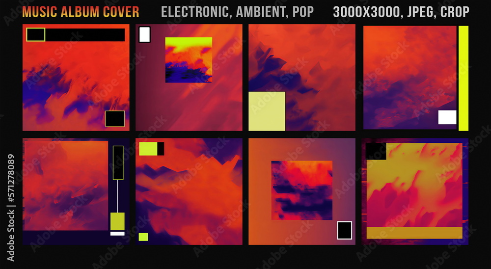 Music Album Cover for the Web Presentation. Vinyl and CD DVD artwork ...