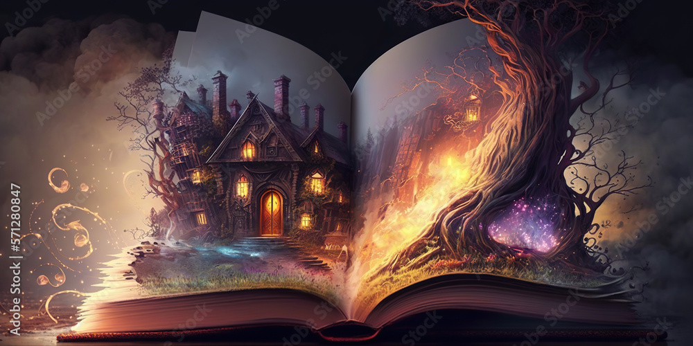 A beautiful fairytale storybook coming to live, love to read ...
