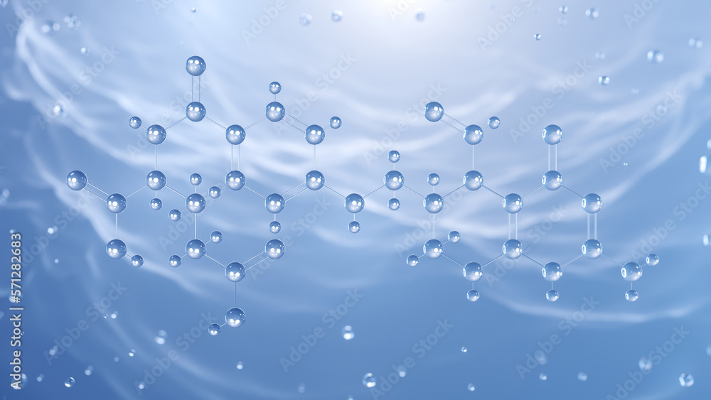 folinic acid molecular structure, 3d model molecule, leucovorin ...