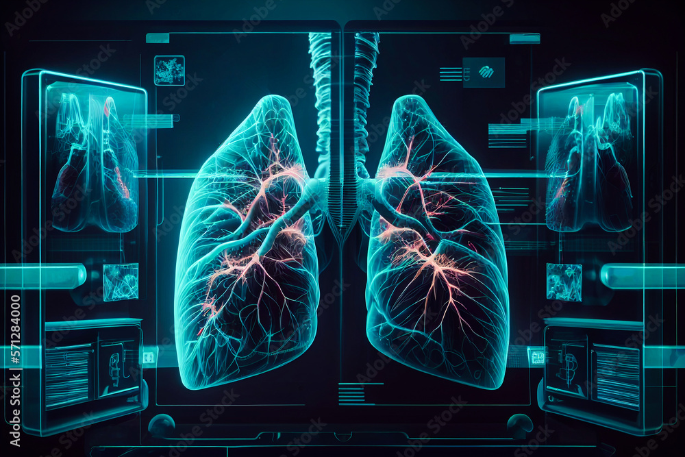 Artificial intelligence in smart healthcare hospital technology concept ...