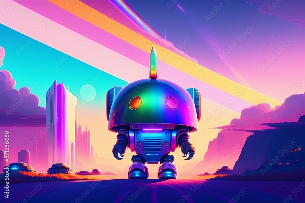 alien in space Illustration image made with AI Stock Illustration ...