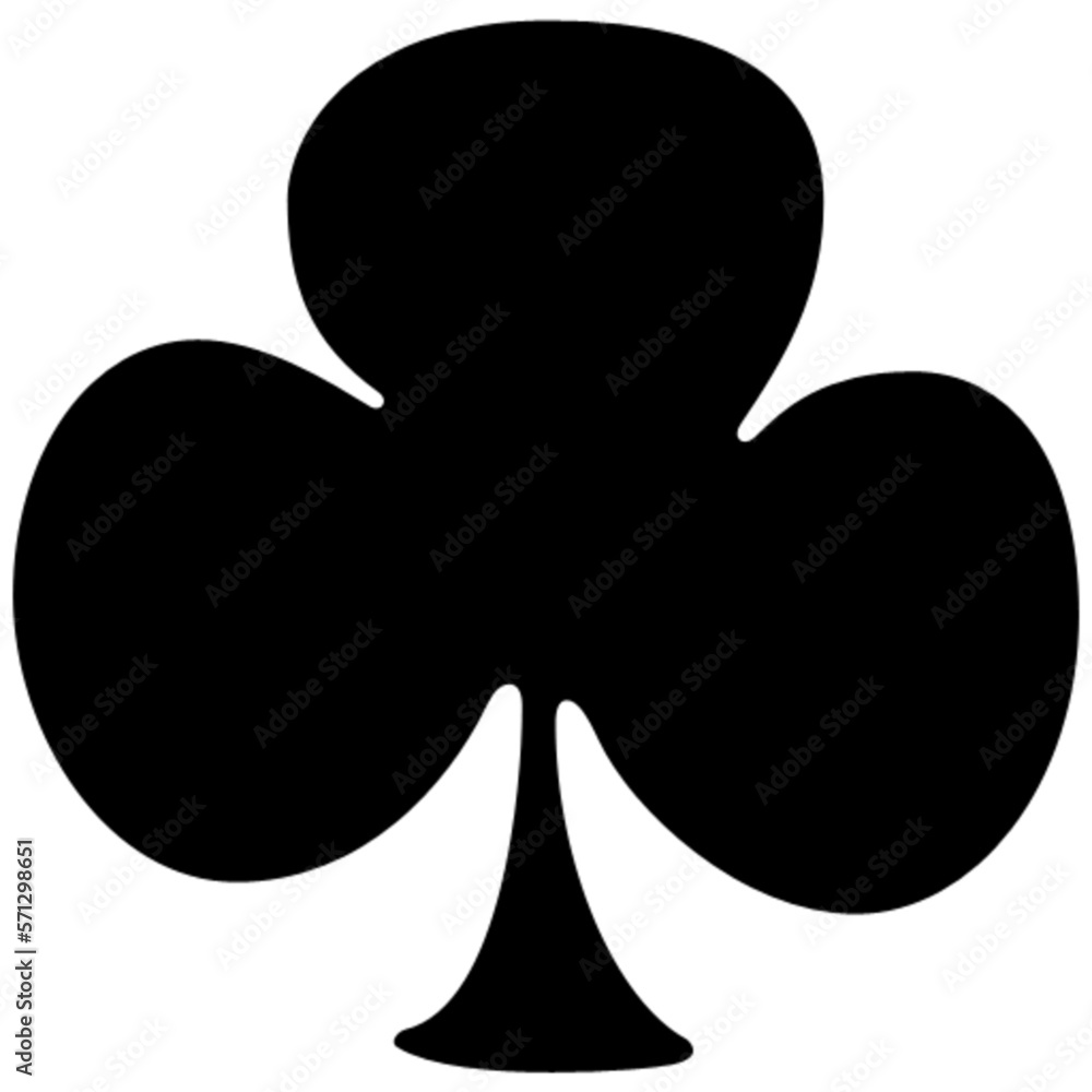 clubs vector, icon, symbol, logo, clipart, isolated. vector ...