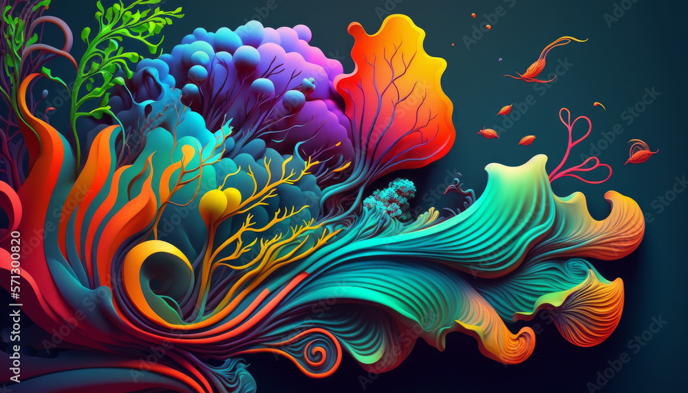 Exploring the Depths: An Underwater World Filled with Glowing Sea ...