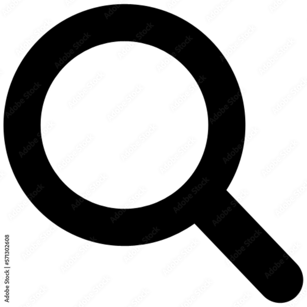 magnifying glass vector, icon, symbol, logo, clipart, isolated. vector ...