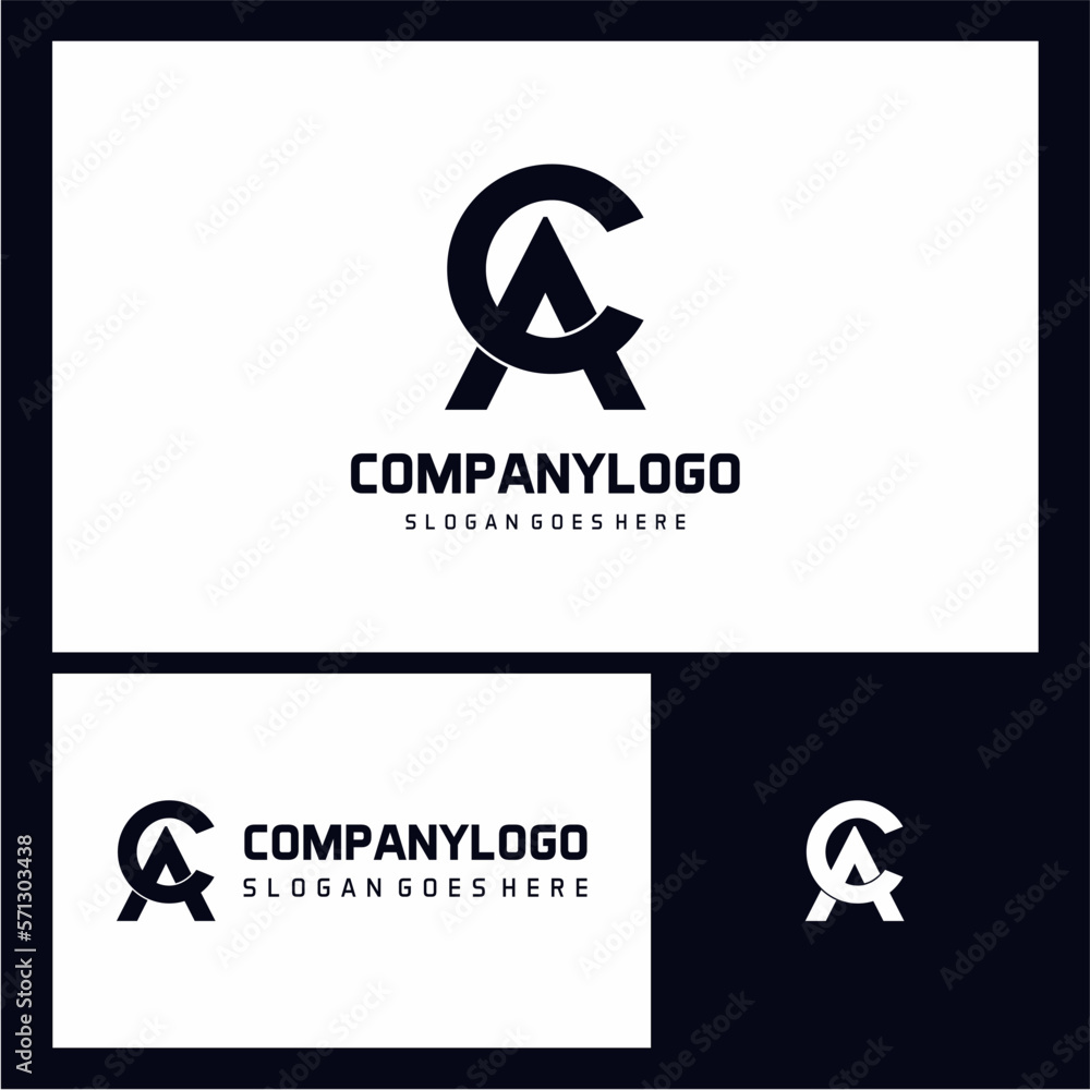 initial letter ca logo vector Stock Vector | Adobe Stock