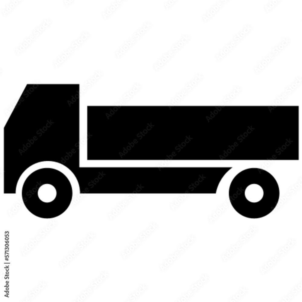 small truck vector, icon, symbol, logo, clipart, isolated. vector ...