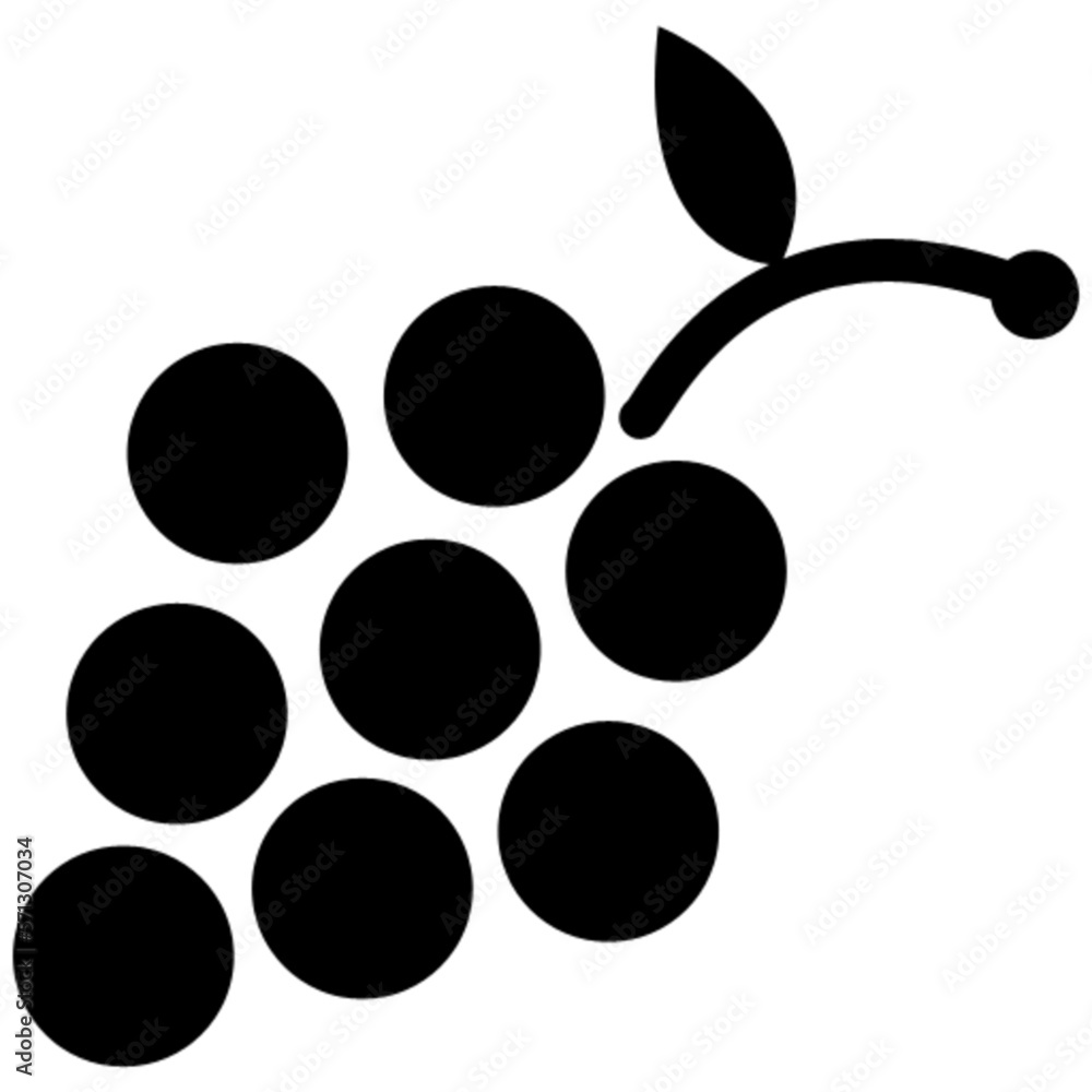 grapes vector, icon, symbol, logo, clipart, isolated. vector ...