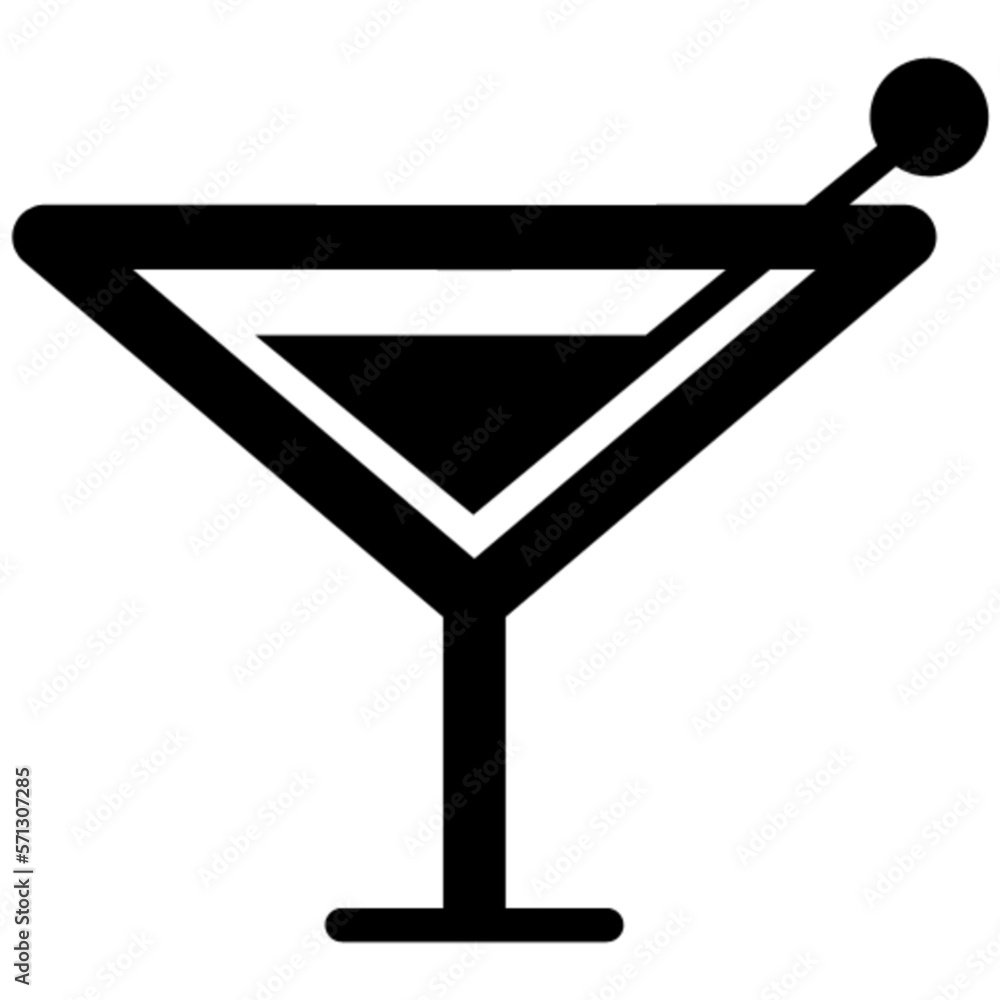 cocktail vector, icon, symbol, logo, clipart, isolated. vector ...