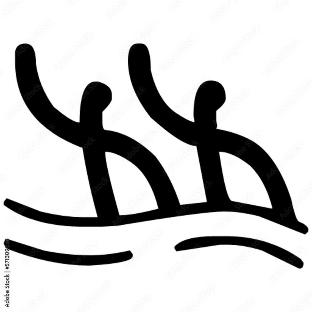 synchronized swimmers vector, icon, symbol, logo, clipart, isolated ...